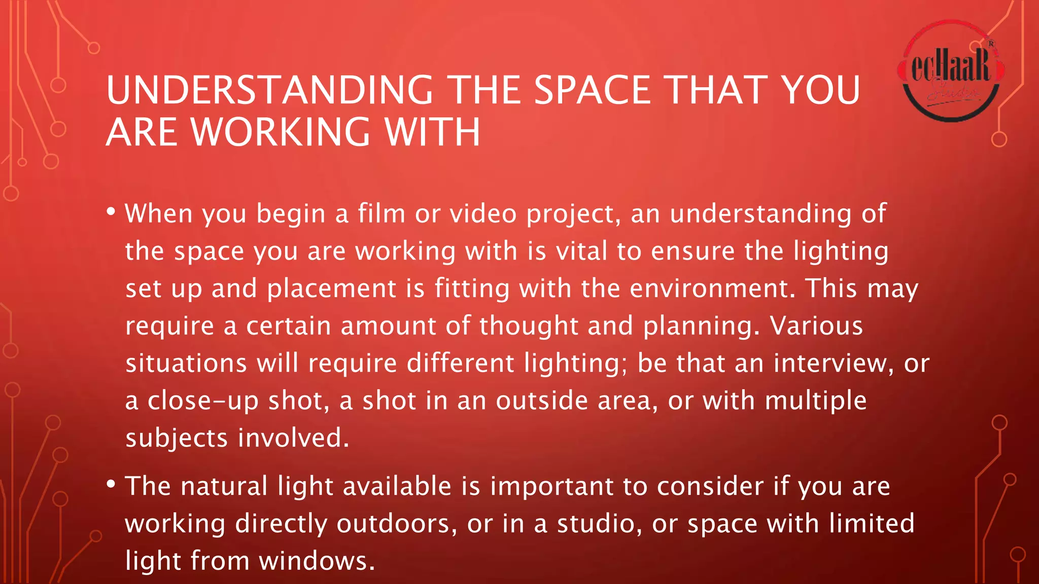 Basic functions of light in film production | Film Academy | PPT Basic functions of light in film production | Film Academy | PPT