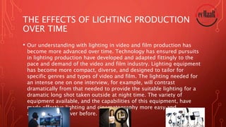 Basic functions of light in film production | Film Academy | PPTX