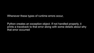 Python Lecture 7 | PPT