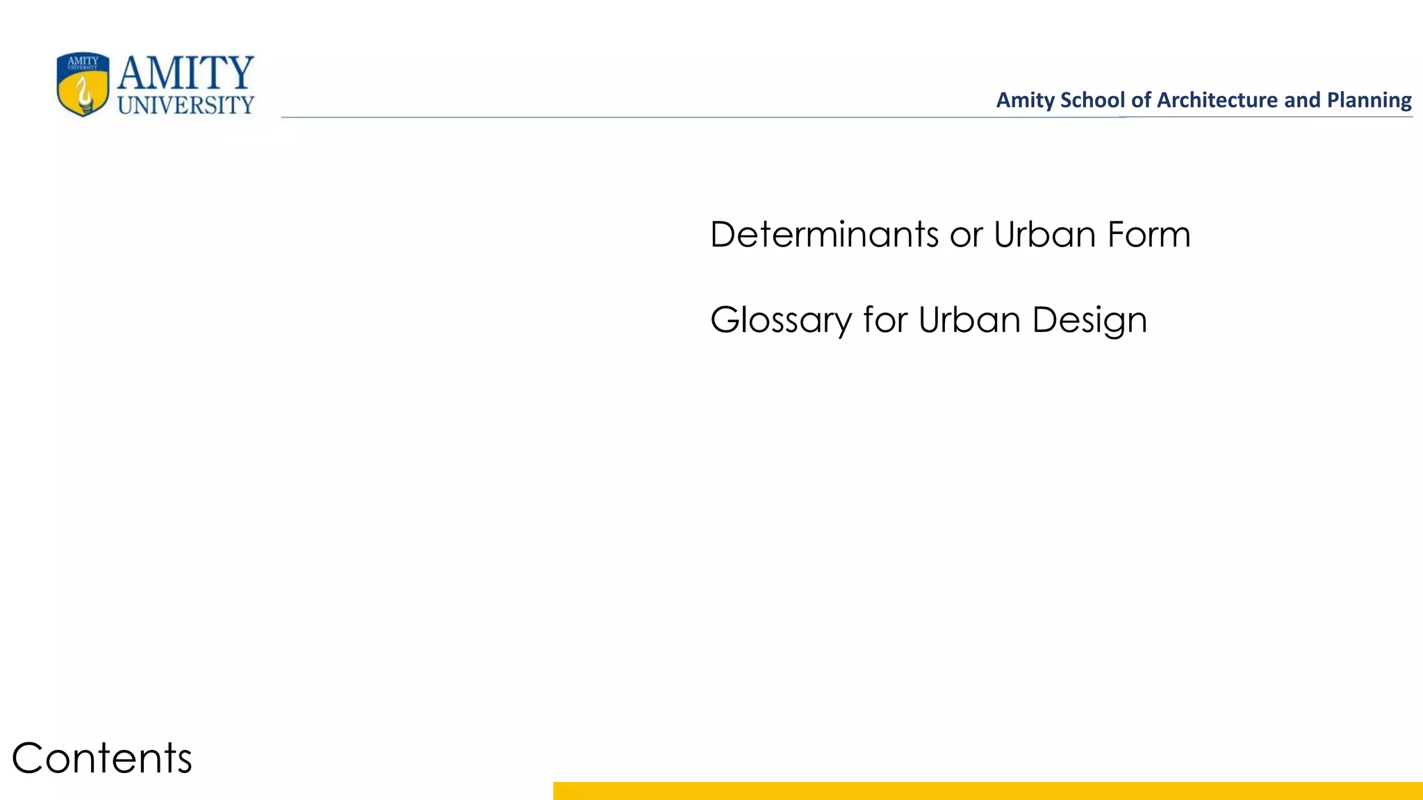 Determinants or Urban Form urban morphology | PDF