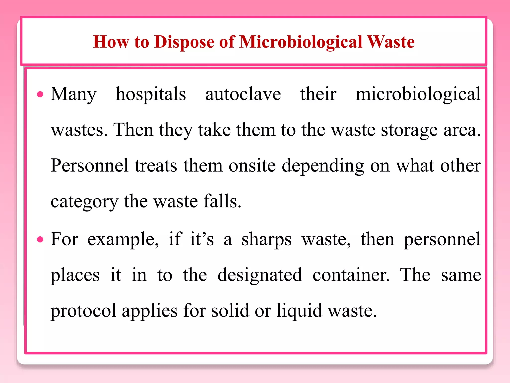 lecture 7.Types of biological wastes | PPTX