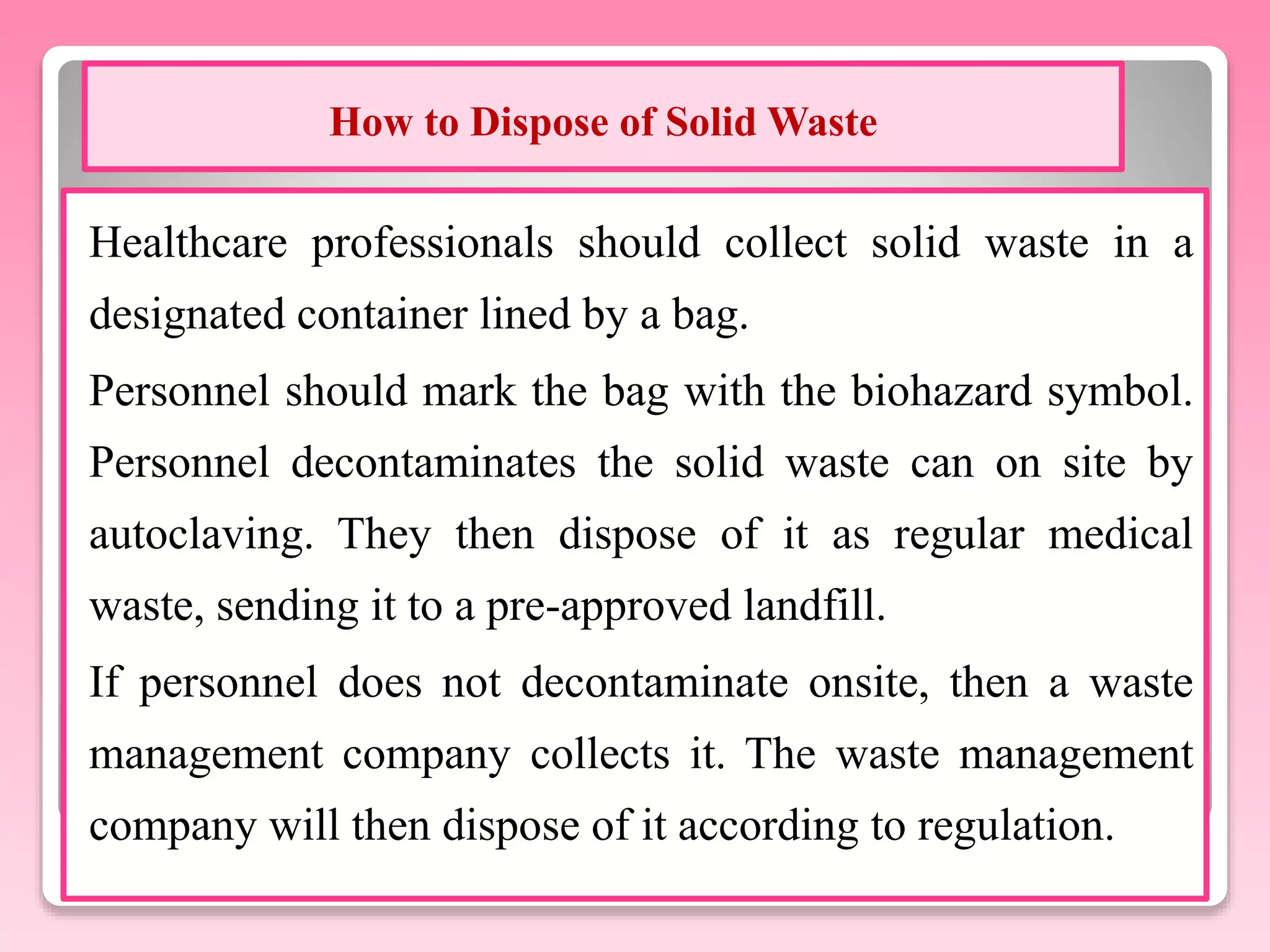 lecture 7.Types of biological wastes | PPTX
