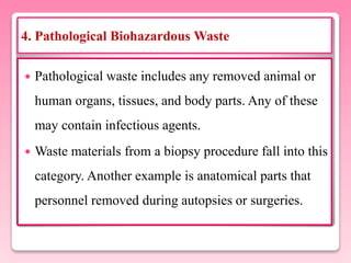 lecture 7.Types of biological wastes | PPTX