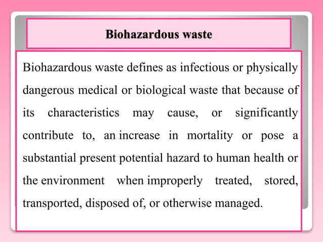 lecture 7.Types of biological wastes | PPTX | Shaving | Personal Care