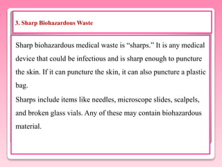 lecture 7.Types of biological wastes | PPTX