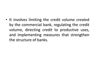 Credit Control and Methods of Credit Control | PPTX