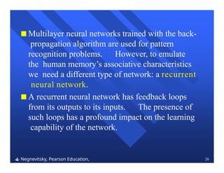Artificial neural networks: Supervised learning | PPTX