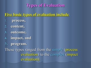 lecture 7. measuring outcomes student evaluation.ppt