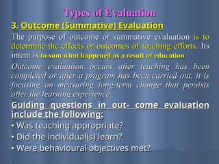 lecture 7. measuring outcomes student evaluation.ppt