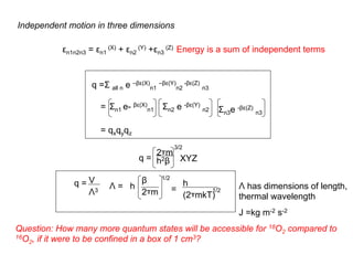Lecture 7 8 statistical thermodynamics - introduction | PDF