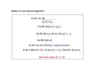 Lecture 7 8 statistical thermodynamics - introduction | PDF