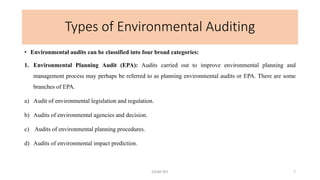 Lecture 7-8, (Types of Auditing).pdf environmental | PDF
