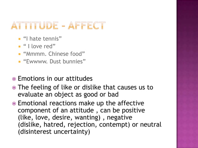 Lecture 7 attitudes | PPTX