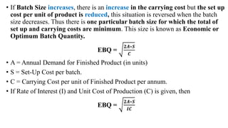 Lecture 7 - Batch Costing.pptx. with proper information about the | PPTX