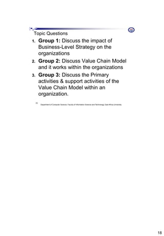 Lecture 7 (business-level strategy and the value chain model) | PDF