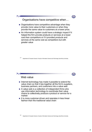 Lecture 7 (business-level strategy and the value chain model) | PDF