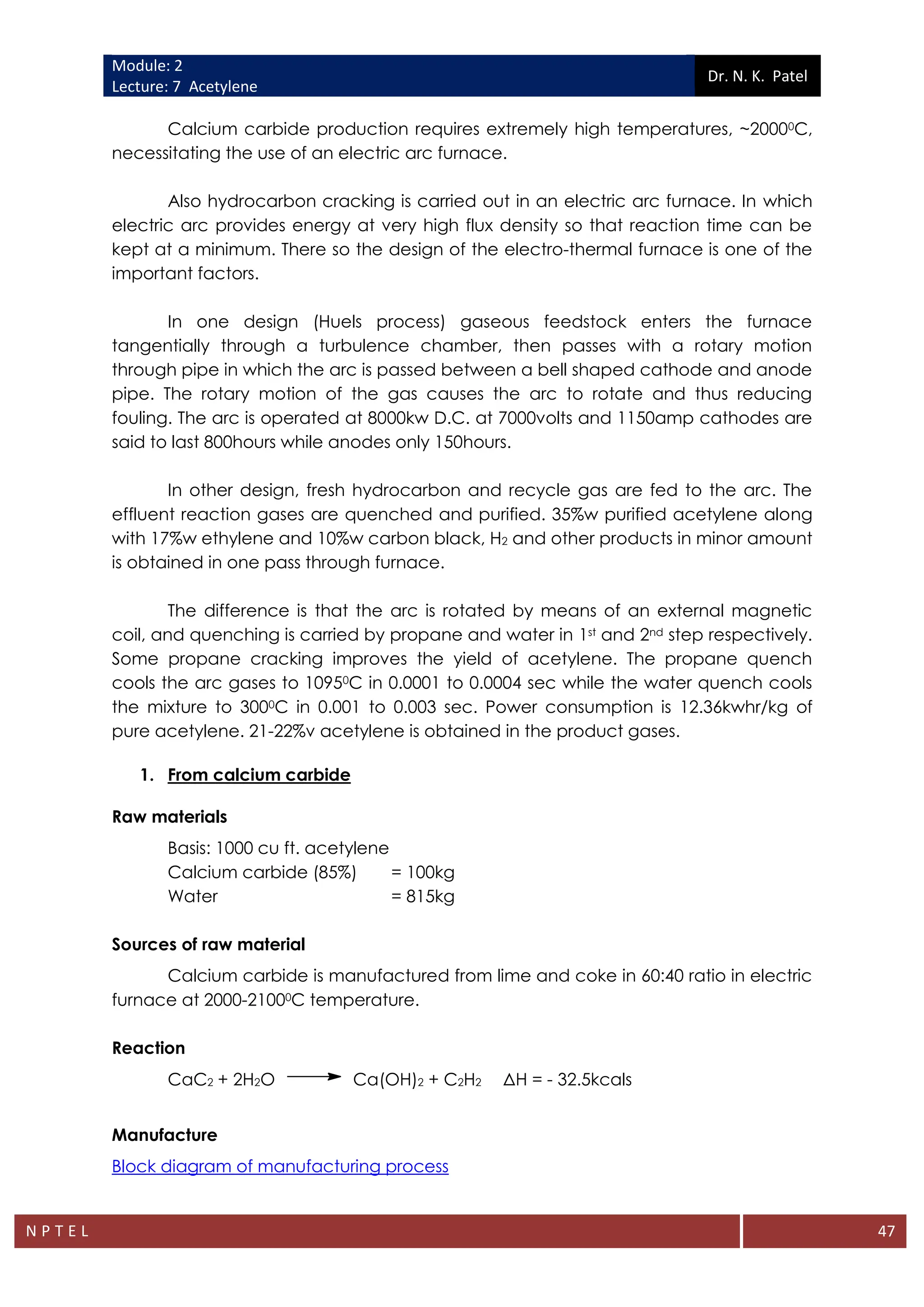 Lecture 7-Acetylene manufacturing processes .pdf