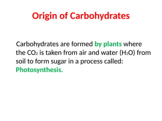 Carbohydrates in food basics and science for | PPTX