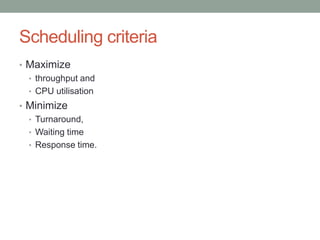 Lecture 7 cpu scheduling | PPTX