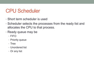 Lecture 7 cpu scheduling | PPTX