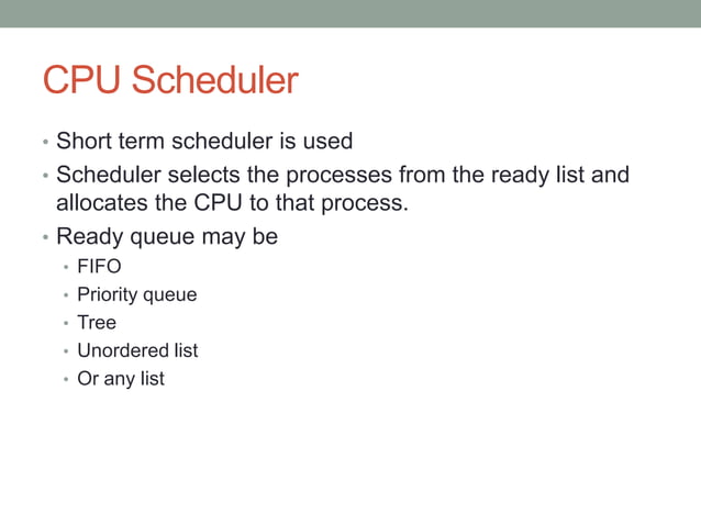 Lecture 7 cpu scheduling | PPTX
