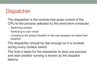 Lecture 7 cpu scheduling | PPTX