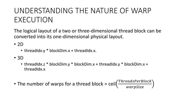 Lecture 7 cuda execution model | PDF