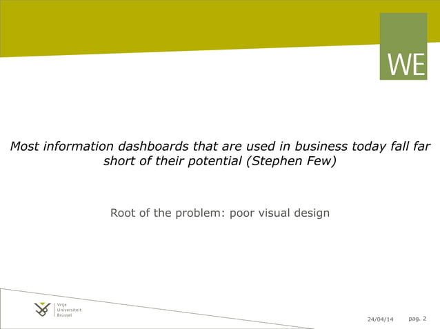 Information visualization: information dashboards | PDF | Technology & Computing