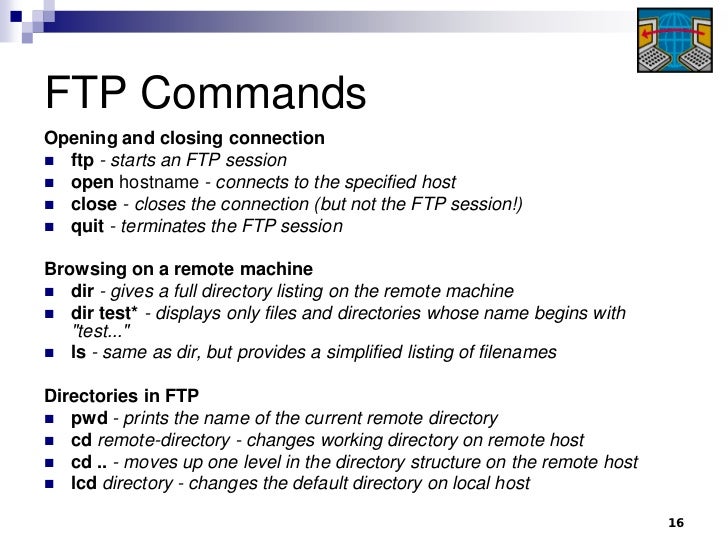Lecture 7 -_ftp,_tftp,_telnet_and_ssh