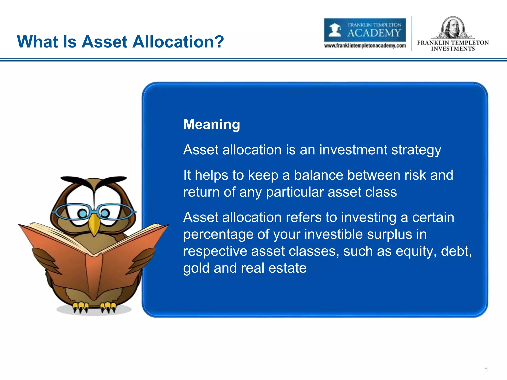 Ideal Asset Allocation | PPTX