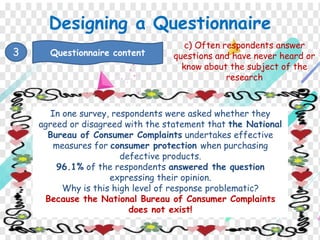Lecture 5 Marketing research -Questionnaire | PPT