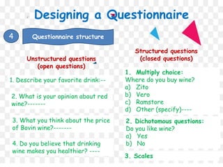 Lecture 5 Marketing research -Questionnaire | PPT