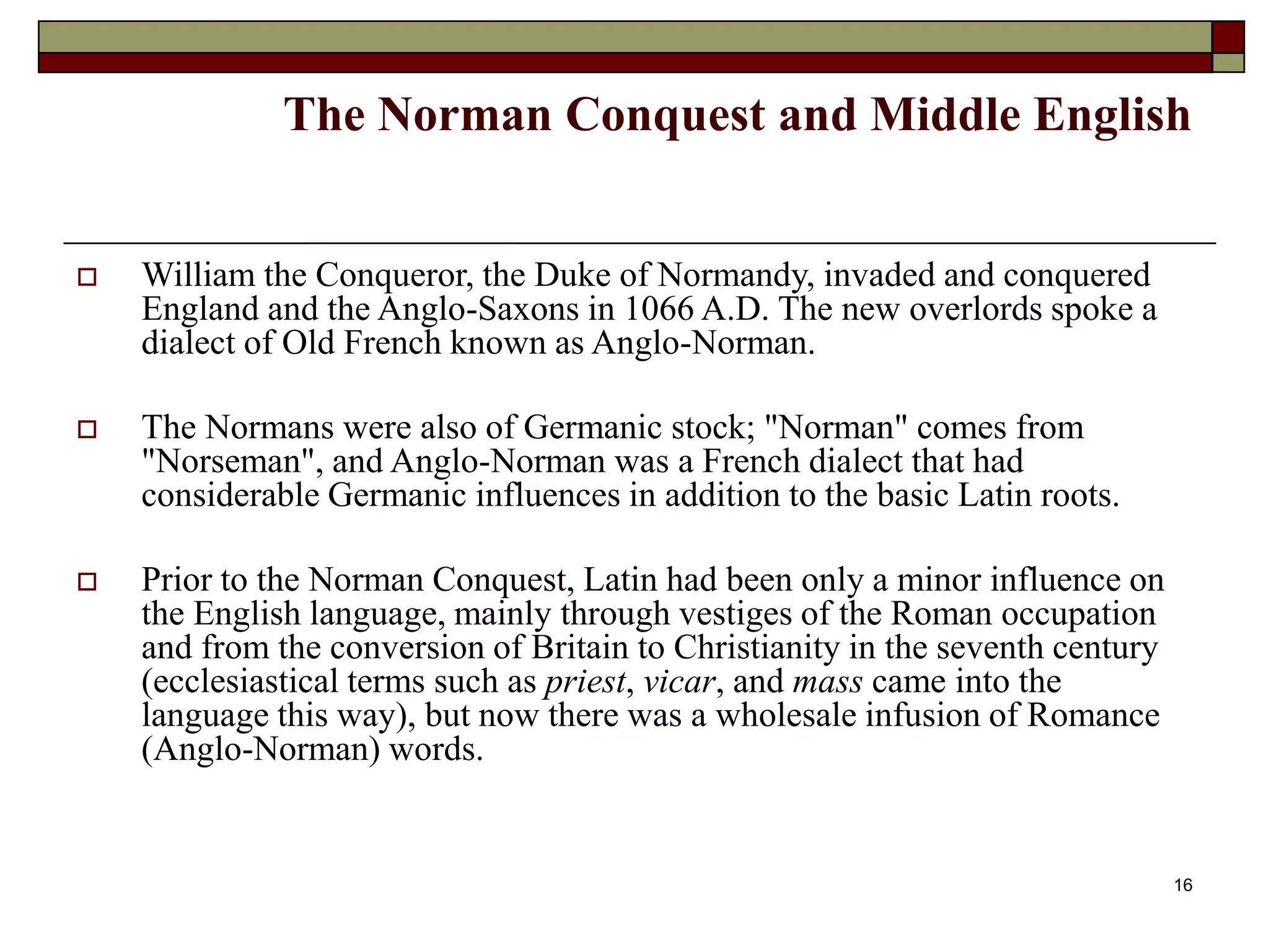 Middle English Lecture 7 | PPT