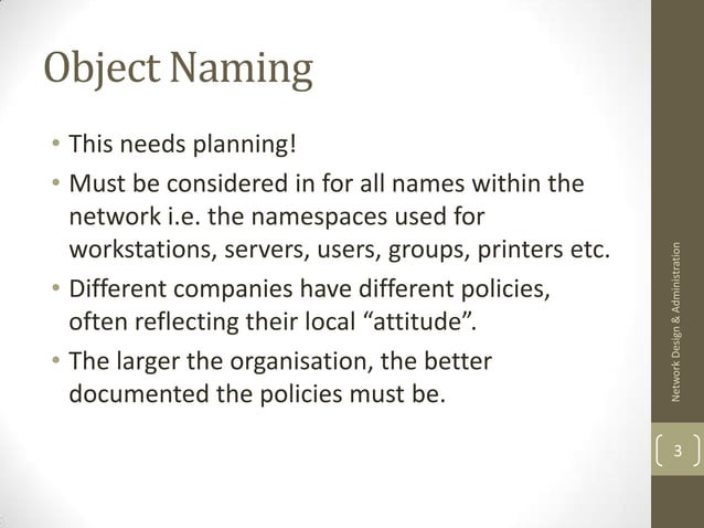 Lecture 7 naming and structuring objects | PPT