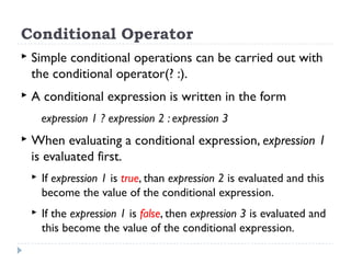 Lecture 7- Operators and Expressions | PPT