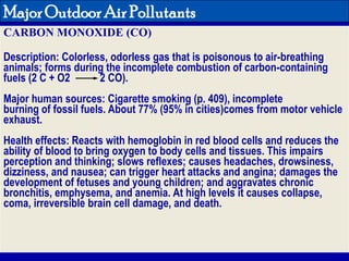 Lecture 7. outdoor air pollution | PDF