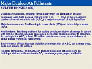 Lecture 7. outdoor air pollution | PDF