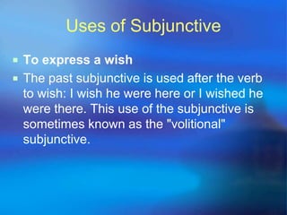 Lecture 7 subjunctive mood | PPTX