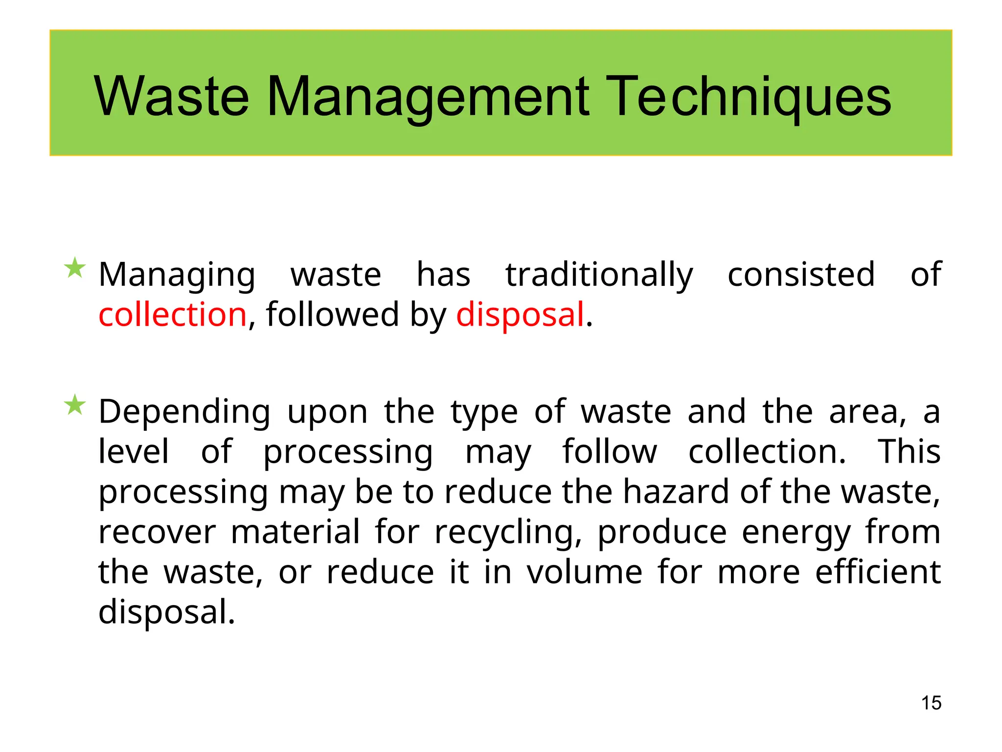 waste management techniques and methods.ppt