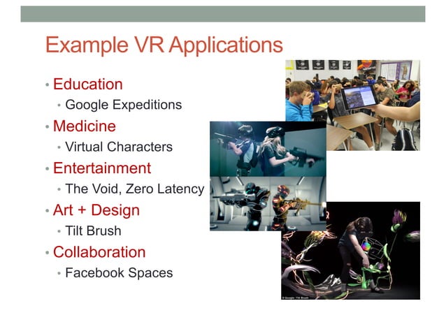 Lecture7 Example VR Applications