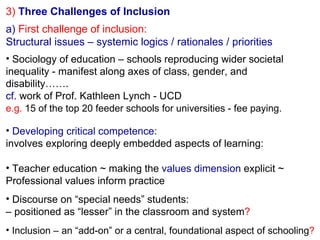 Inclusion ,societal & whole-school issues | PPT