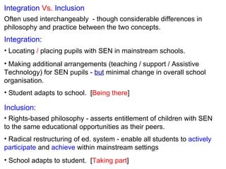 Inclusion ,societal & whole-school issues | PPT