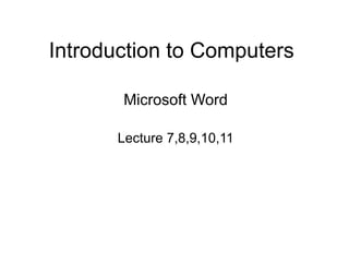 Lecture 7,8,9,10,11 Applications of information and communication ...