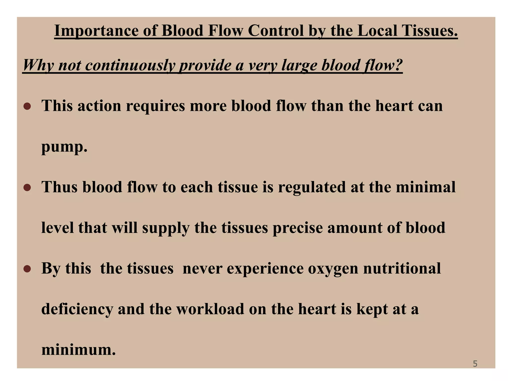 Lecture 78 control of blood flow2020 | PPT
