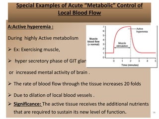 Lecture 78 control of blood flow2020 | PDF