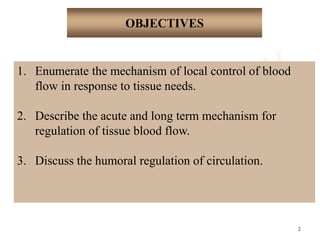 Lecture 78 control of blood flow2020 | PPT