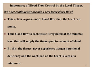 Lecture 78 control of blood flow2020 | PPT