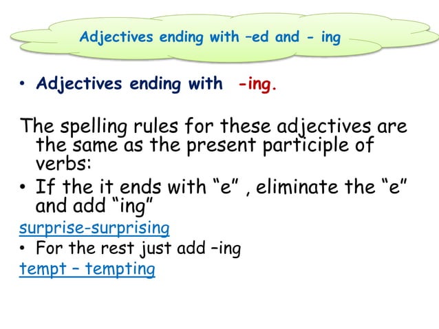 Lecture 7 adj ed or -ing passive | PPT