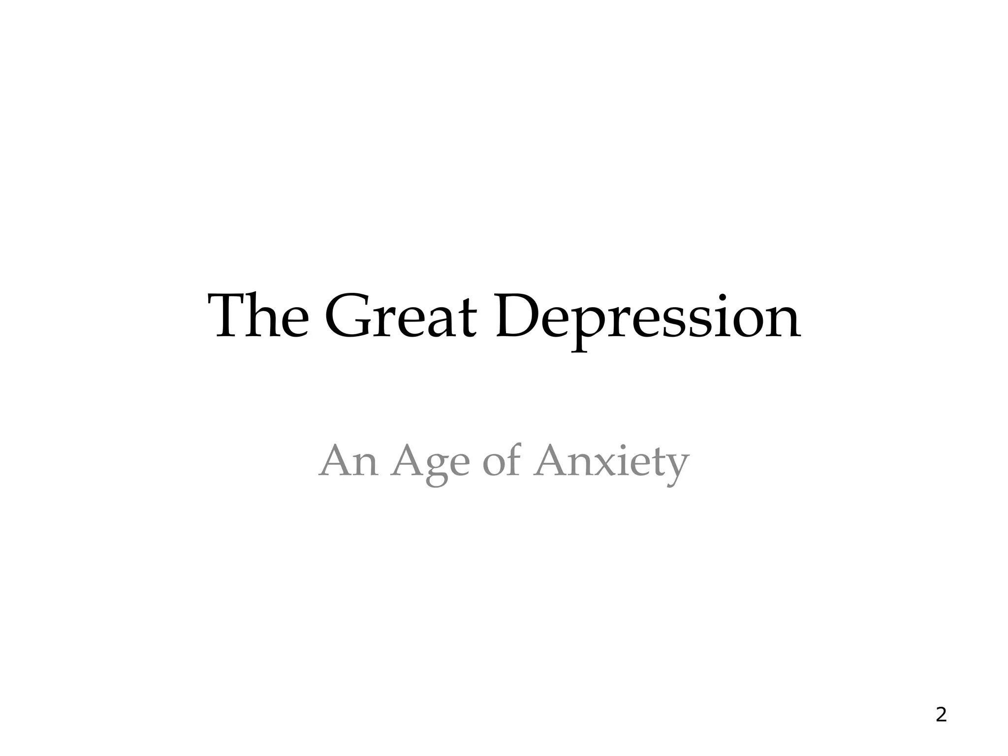 Lecture 7B - Depression & Russian Revolutions | PPTX