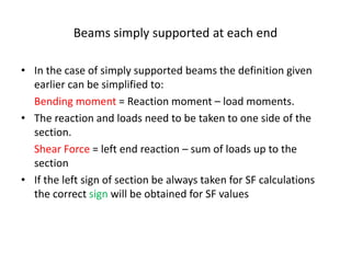 Stucture Design-I(Bending moment and Shear force) | PPT | Physics | Science